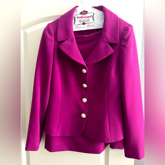 Tahari | Jackets & Coats | Tahari Skirt Suit Set Stunning Lavender ...